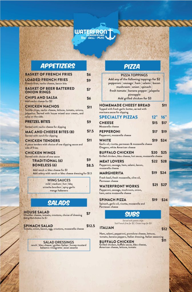 Menu - Waterfront